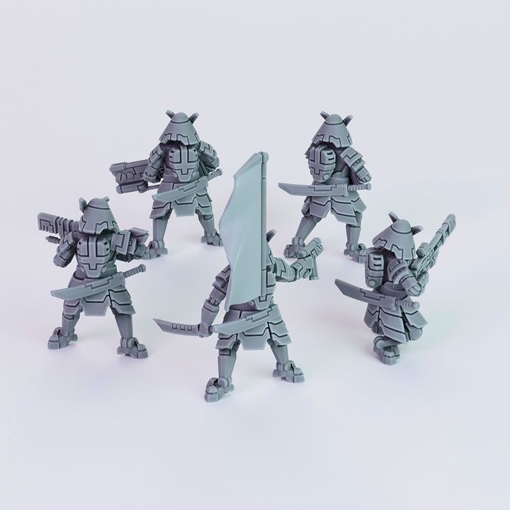 3D Printable SX2 Samurai Scouts | Greater Good by Markus Köthe