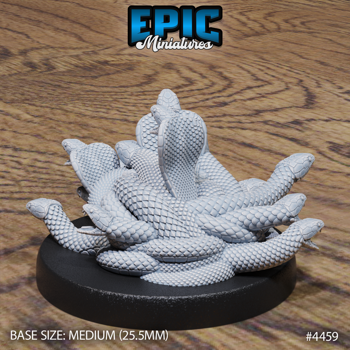 3D Printable Snake Swarm Big / Serpent Folk / Sand Dune Reptile ...
