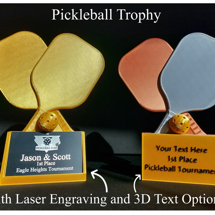 3D Printable Pickleball Trophy by William Bartholomew