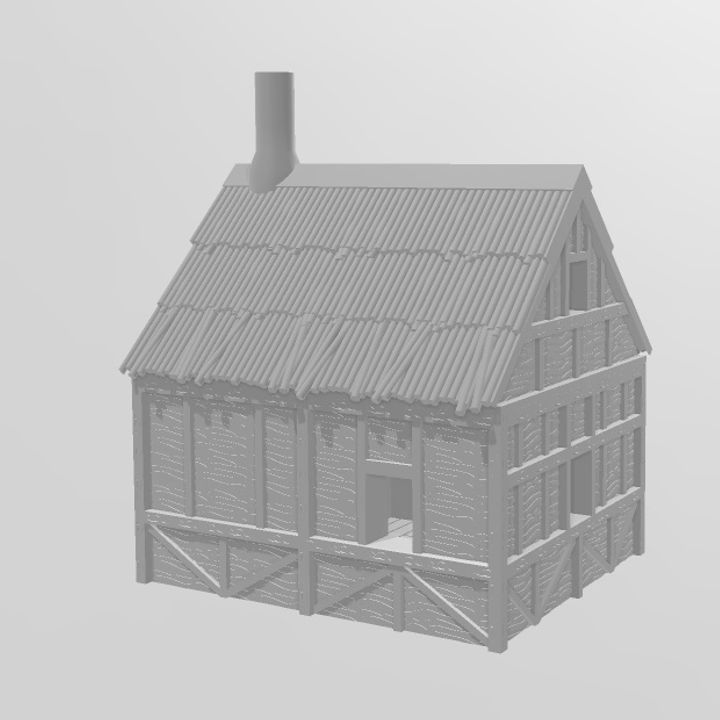 3D Printable Medieval House by Fabregat Laurent