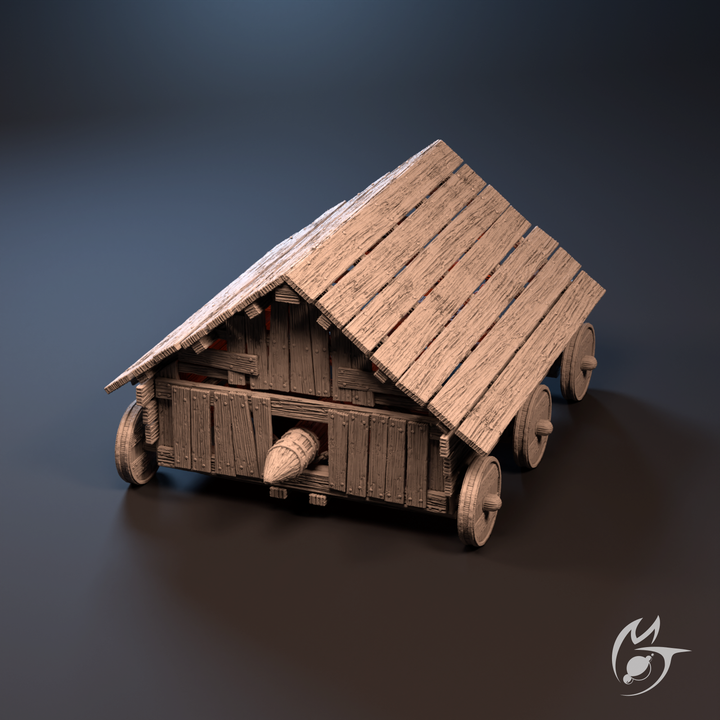 3D Printable Ram - Siege Terrain by Making Tlon