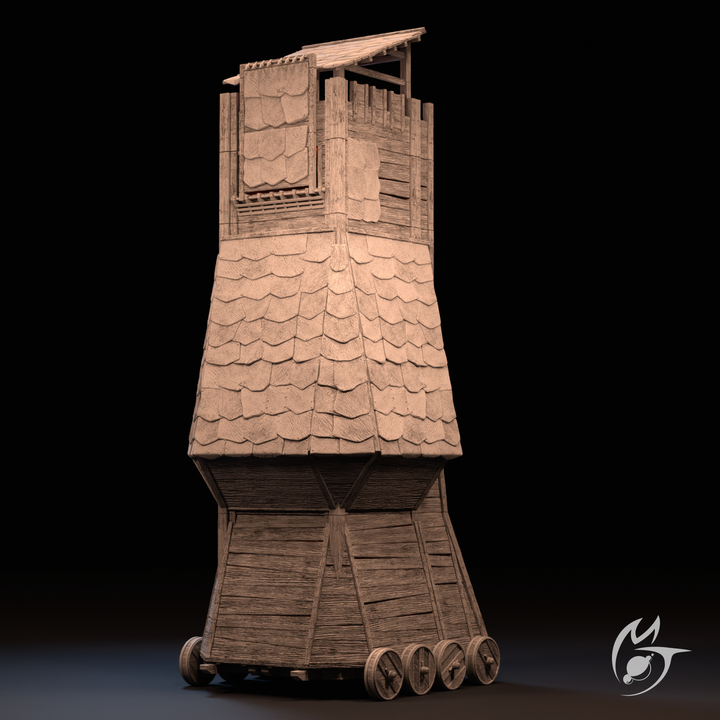 3D Printable Siege Tower & Outpost Structure by Making Tlon