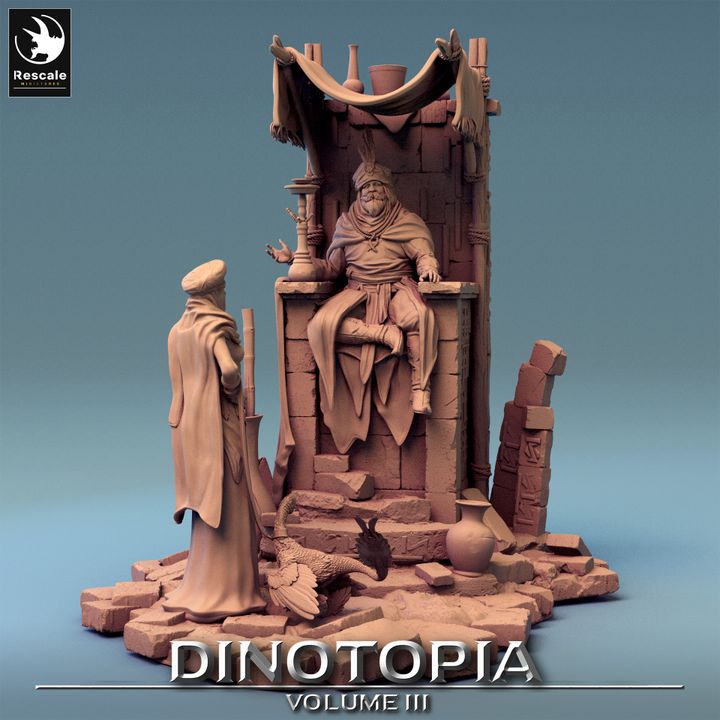 3D Printable Pack Dinotopia Diorama by Rescale Miniatures