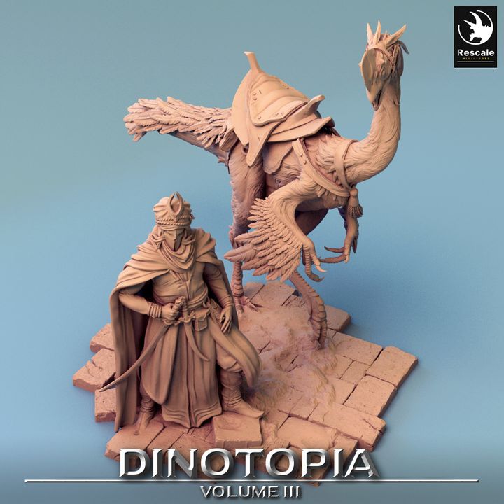 3D Printable Pack Dinotopia Diorama by Rescale Miniatures