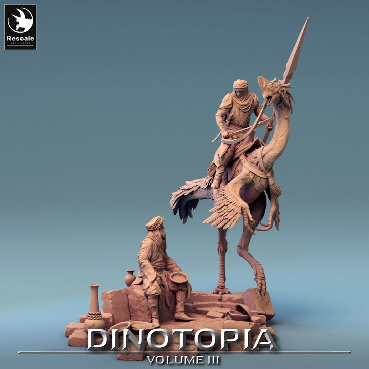 3D Printable Pack Dinotopia Diorama by Rescale Miniatures
