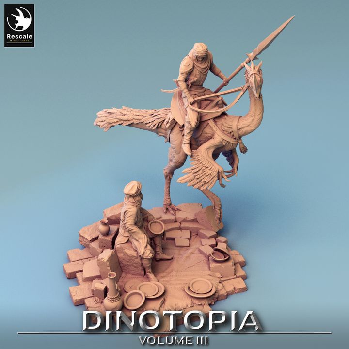 3D Printable Pack Dinotopia Diorama by Rescale Miniatures