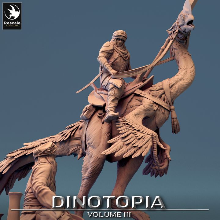 3D Printable Pack Dinotopia Diorama by Rescale Miniatures