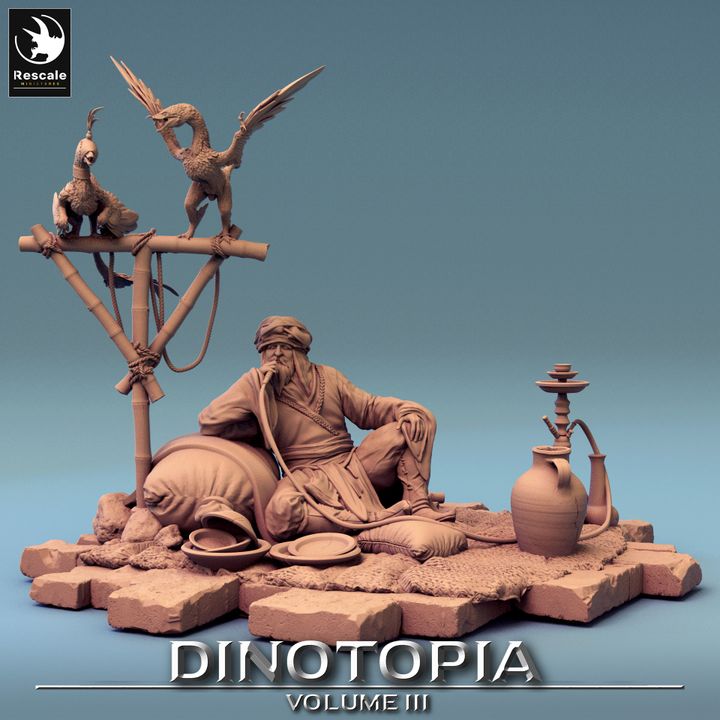 3D Printable Pack Dinotopia Diorama by Rescale Miniatures