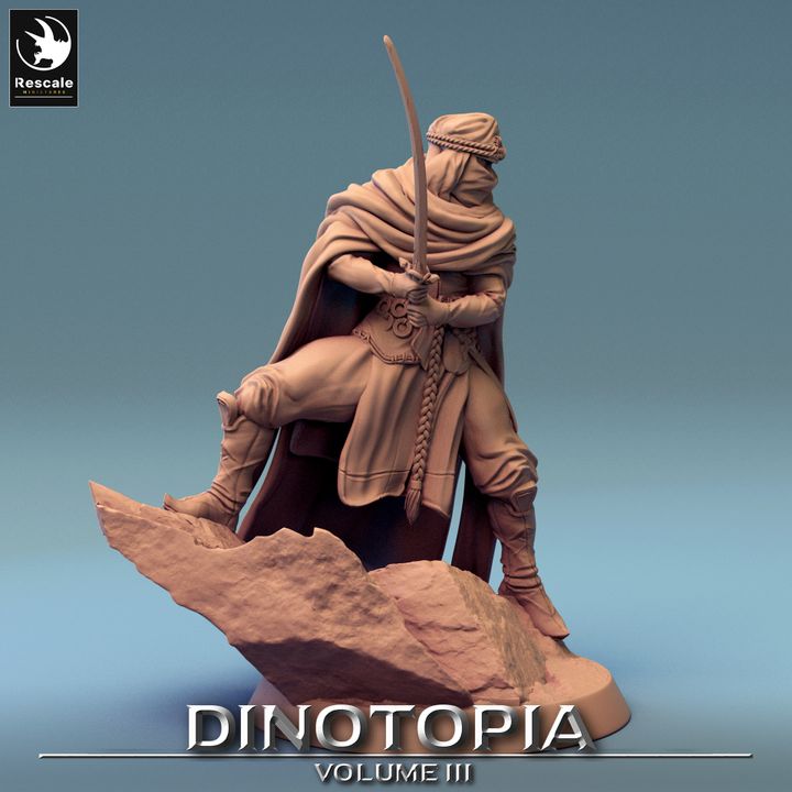 3D Printable Dinotopia Diorama Ambush by Rescale Miniatures