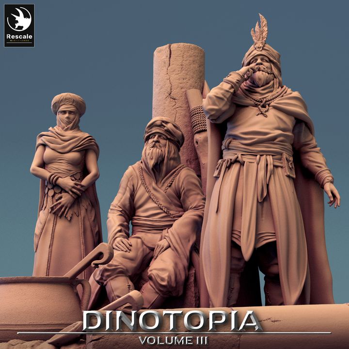 3D Printable Dinotopia Diorama Look by Rescale Miniatures