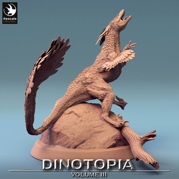 3D Printable Pack Pyroraptors by Rescale Miniatures