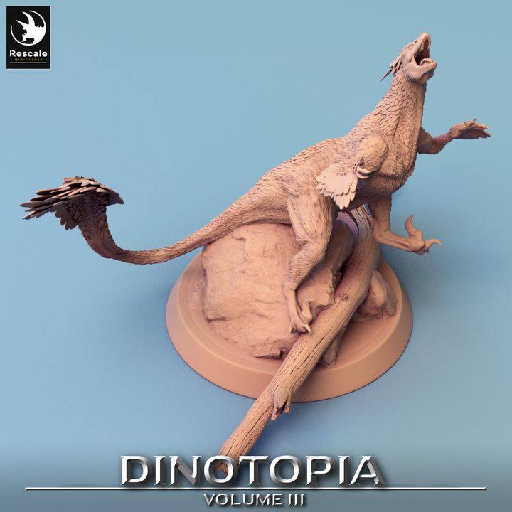 3D Printable Pack Pyroraptors by Rescale Miniatures