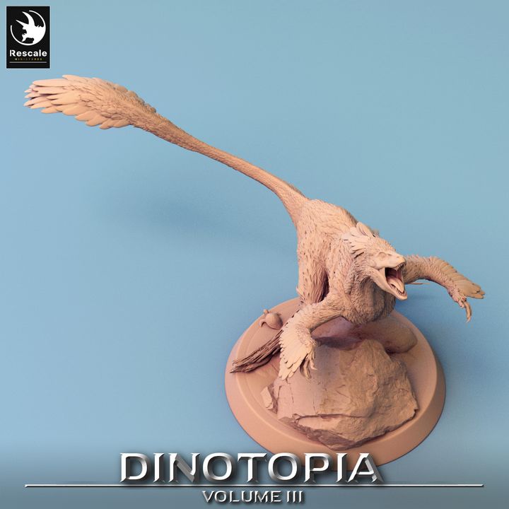 3D Printable Pack Pyroraptors by Rescale Miniatures
