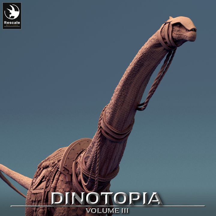 3D Printable Diplodocus by Rescale Miniatures