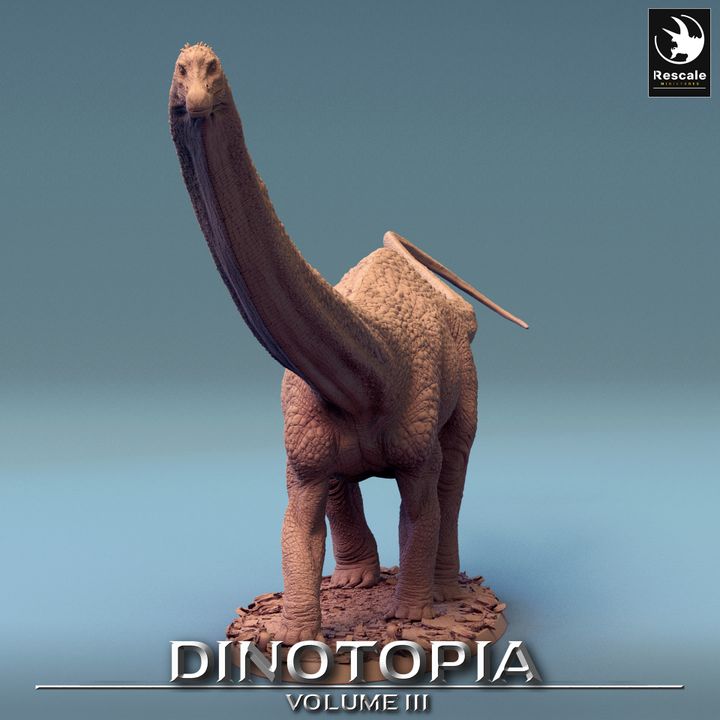 3D Printable Diplodocus by Rescale Miniatures