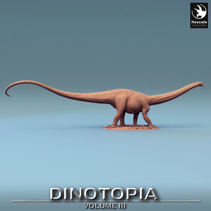 3D Printable Diplodocus by Rescale Miniatures