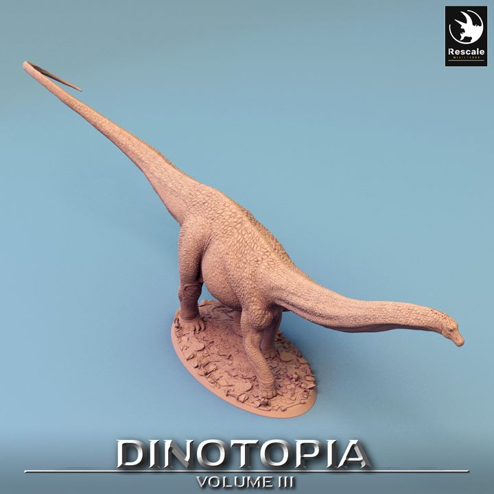 3D Printable Diplodocus by Rescale Miniatures