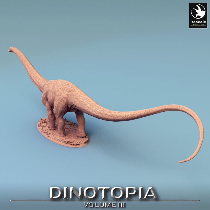3D Printable Diplodocus by Rescale Miniatures
