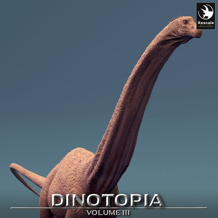 3D Printable Diplodocus by Rescale Miniatures