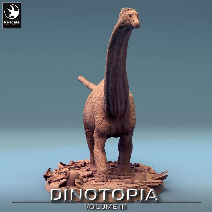 3D Printable Diplodocus by Rescale Miniatures