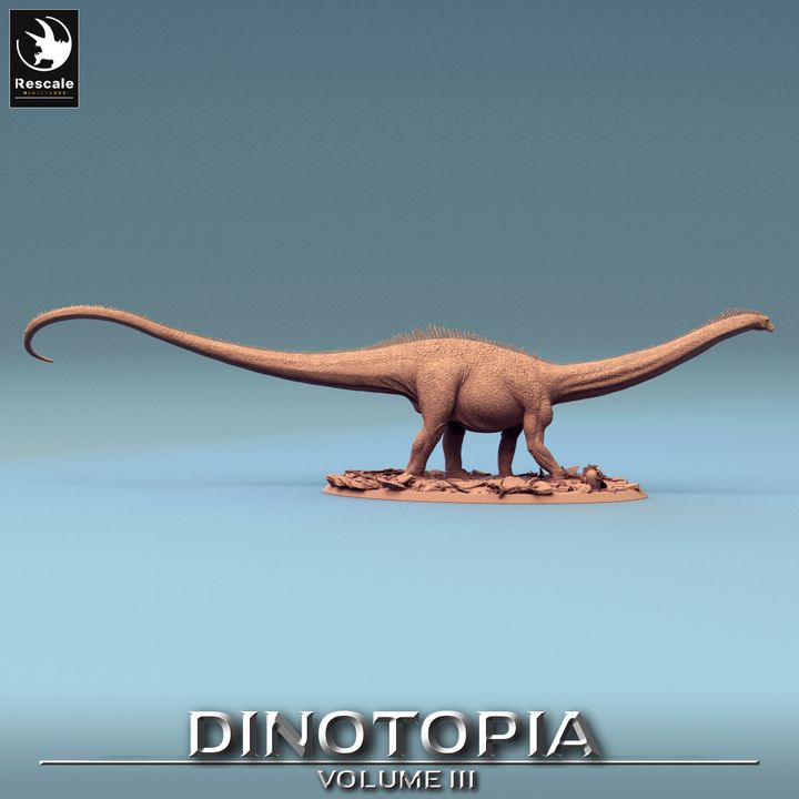 3D Printable Diplodocus by Rescale Miniatures