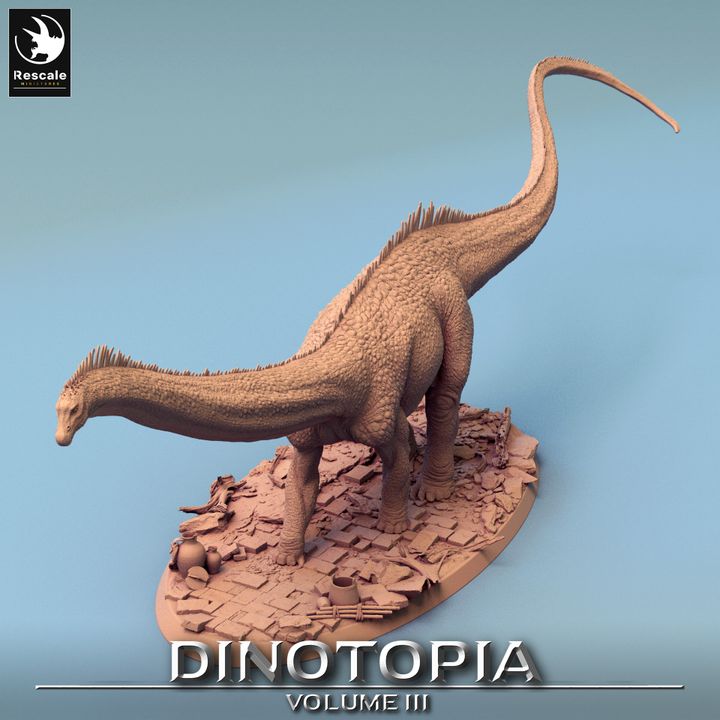3D Printable Diplodocus by Rescale Miniatures