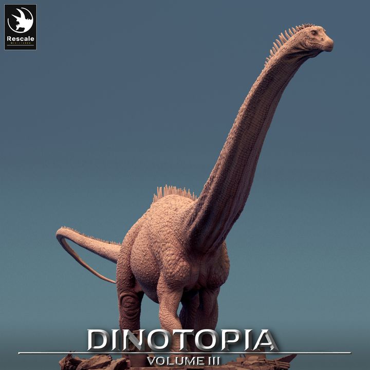 3D Printable Diplodocus by Rescale Miniatures