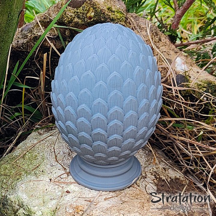 3D Printable Ancient Sage Dragon Egg Box by Stratation Design