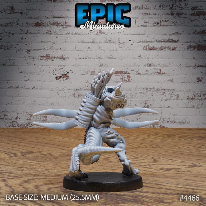 3D Printable Kobold Tribe Archer / Draconic Lizard Fighter / Dragon ...