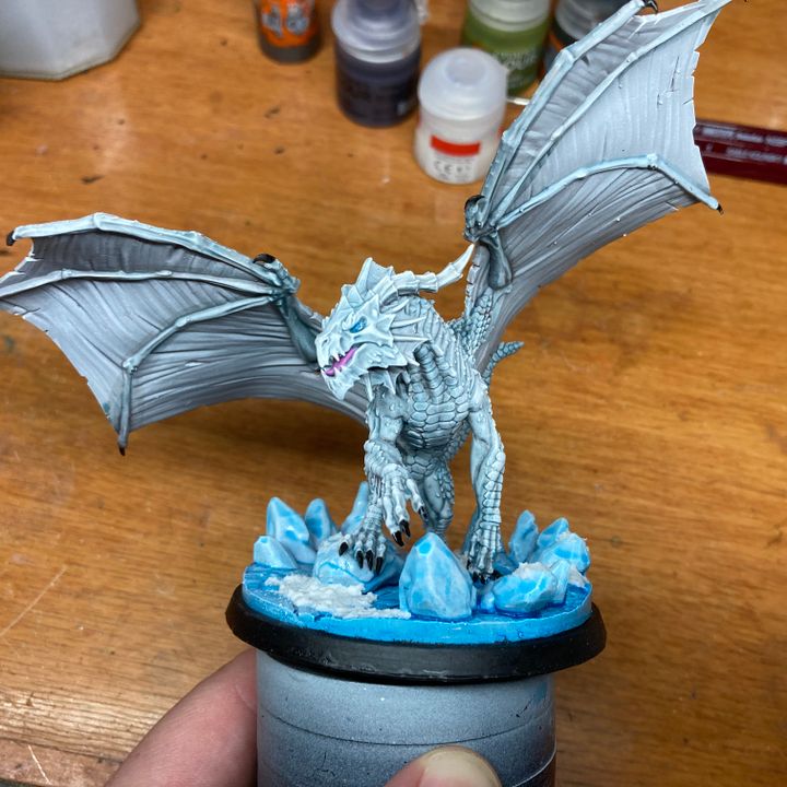 3D Print of White Dragon - RPG Monster DnD 5e - Mortal Enemies Set 23 ...