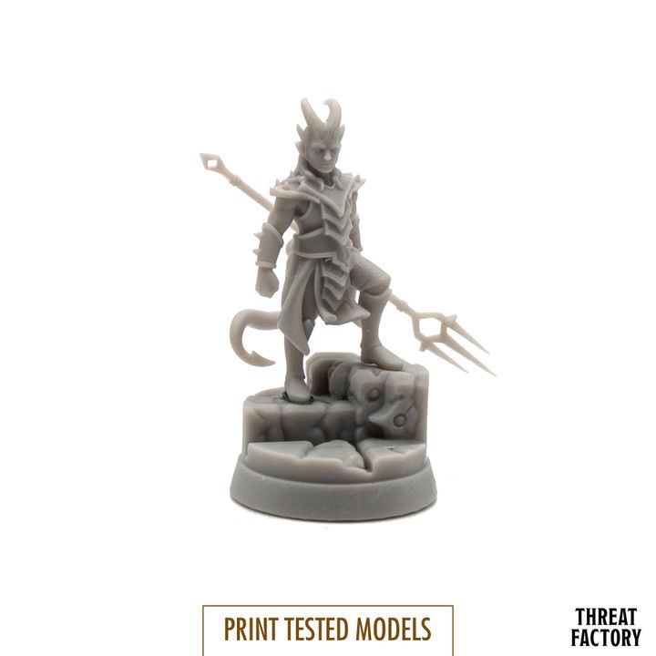 3D Printable Tiefling warrior - Free STL by Threat Factory