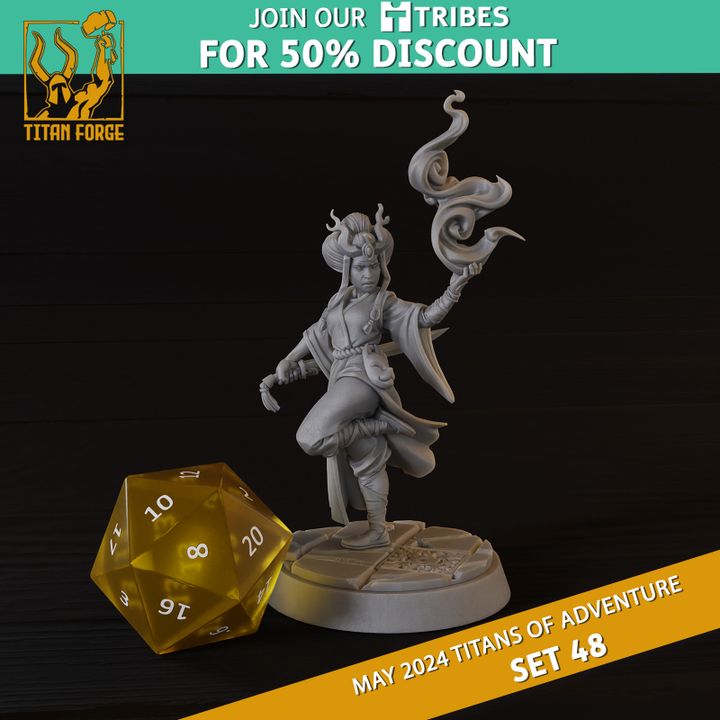 3D Printable Human Female Bladesinger - RPG Hero Character D&D 5e ...