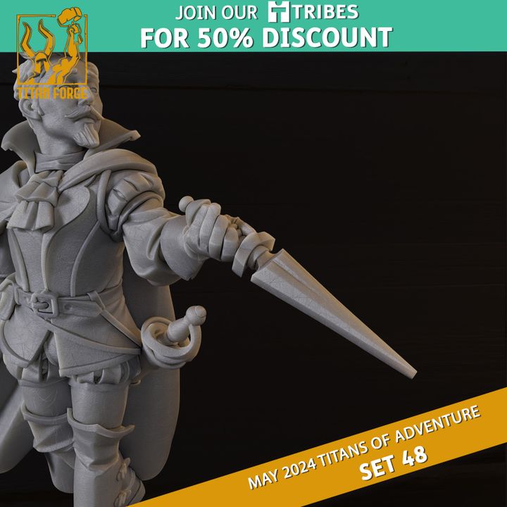 3D Printable RPG - DnD Hero Characters - Titans of Adventure Set 48 by ...