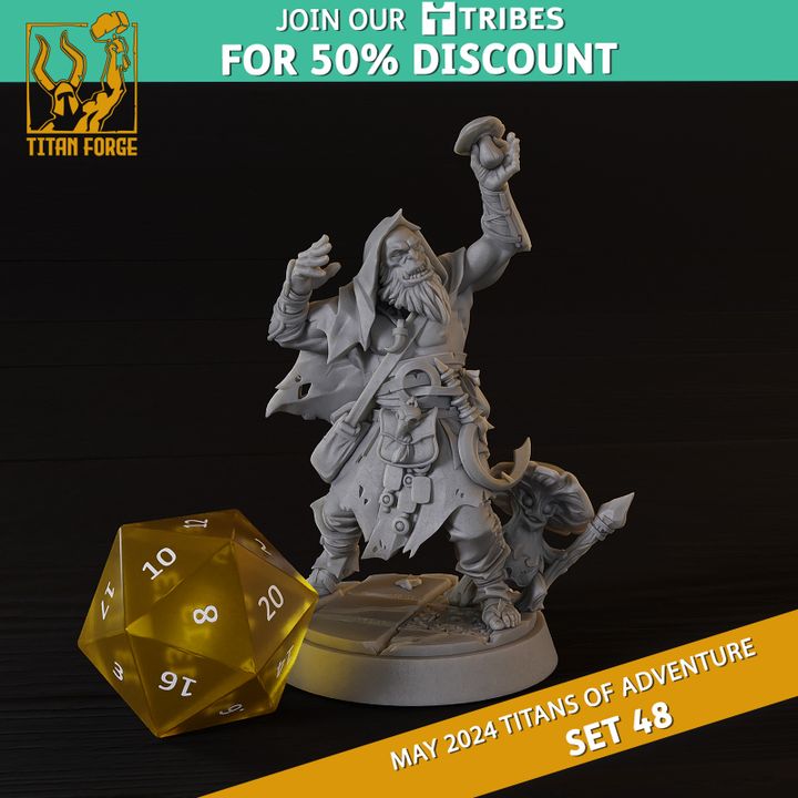 3D Printable RPG - DnD Hero Characters - Titans of Adventure Set 48 by ...