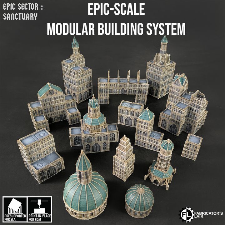 3D Printable Epic-scale Modular Building System - Grimdark Gothic by ...