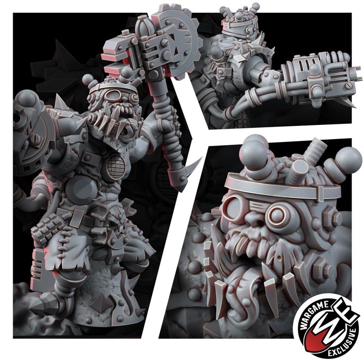 3D Printable ORK MAD RIDERS BRAINIAK MADSCRAPPA by Wargame Exclusive