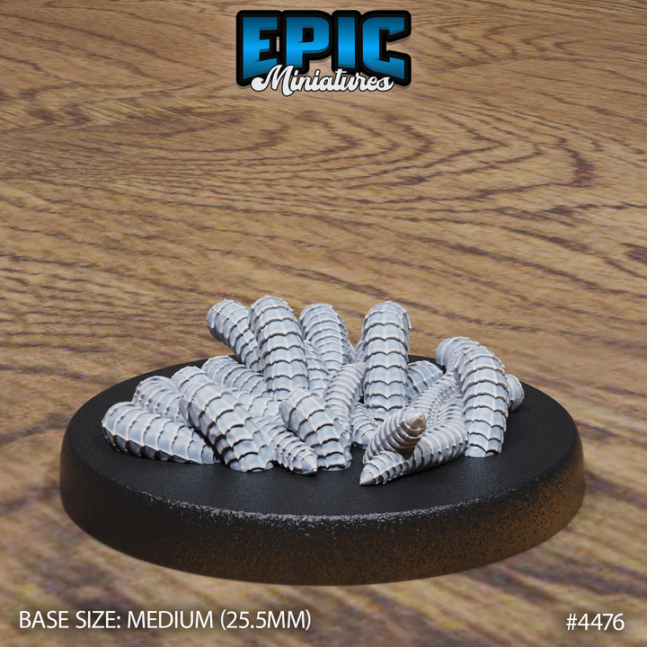 3D Printable Worm Swarm Set / Underground Crawler / Burrowing Animal ...