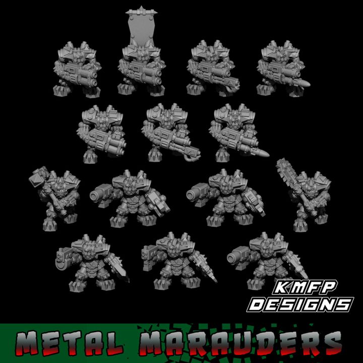 3D Printable Metal Marauders - Grunt Bosses by KMFP Designs