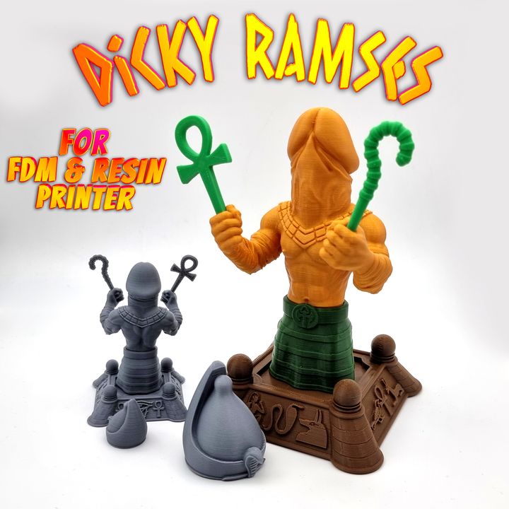 3D Printable Dicky Ramses by iradj3d
