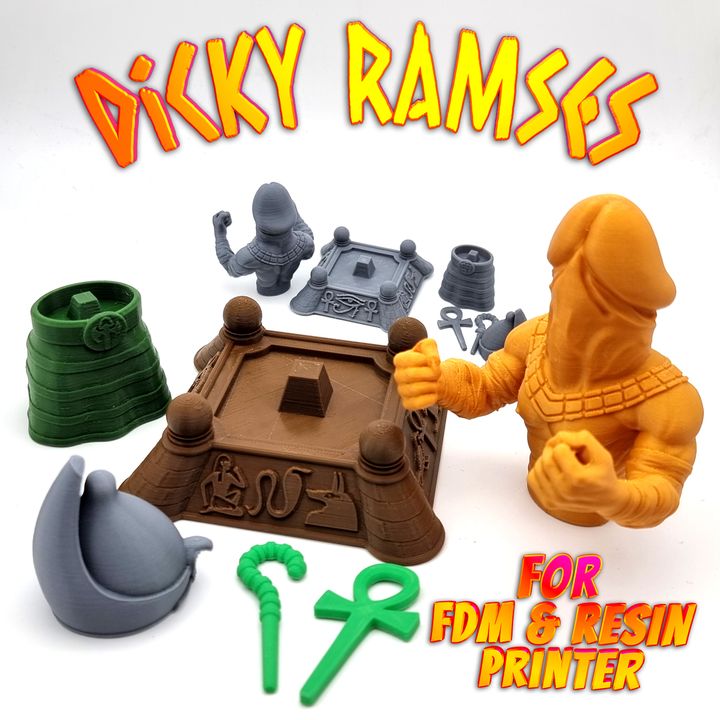 3D Printable Dicky Ramses by iradj3d