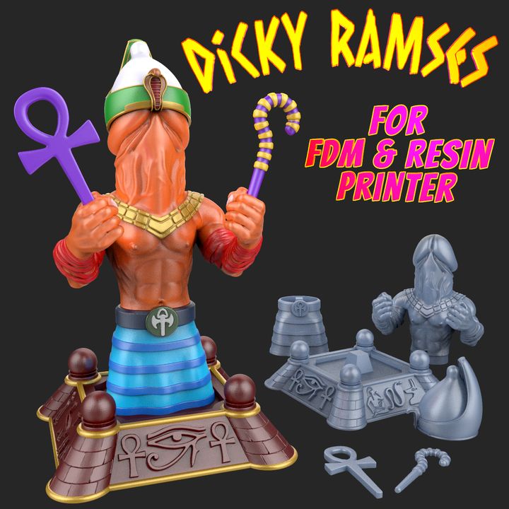 3D Printable Dicky Ramses by iradj3d