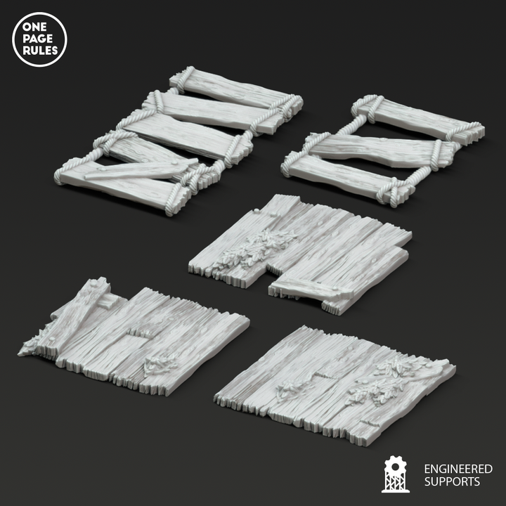 3D Printable Forest Platforms Terrain by One Page Rules