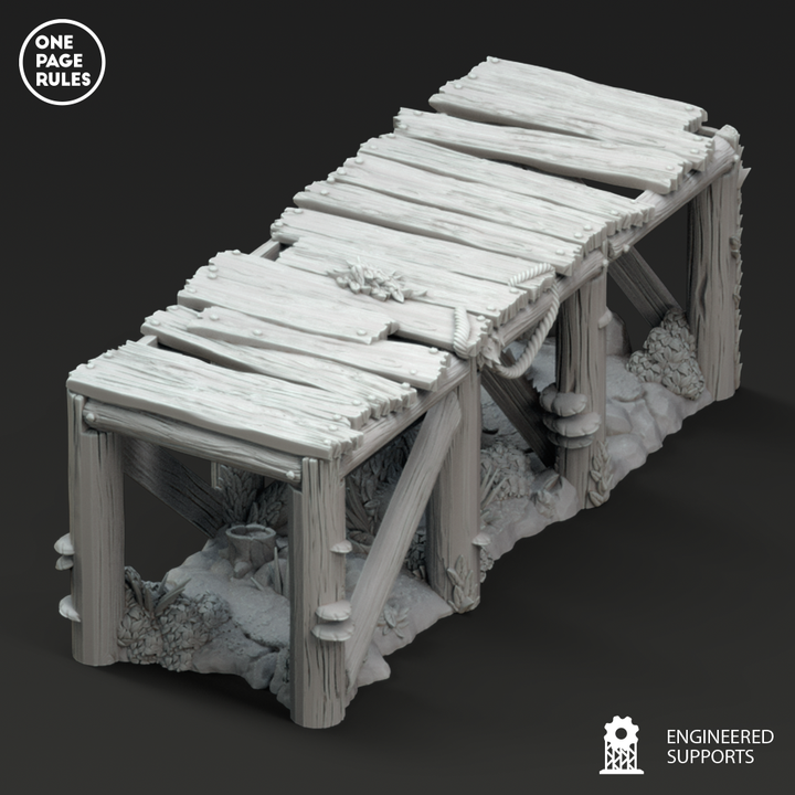3D Printable Forest Platforms Terrain by One Page Rules