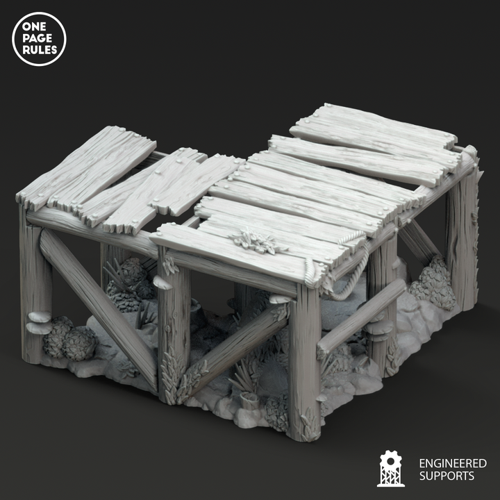 3D Printable Forest Platforms Terrain by One Page Rules