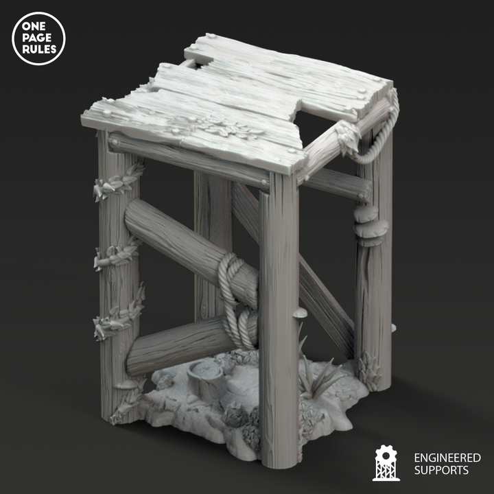 3D Printable Forest Platforms Terrain by One Page Rules