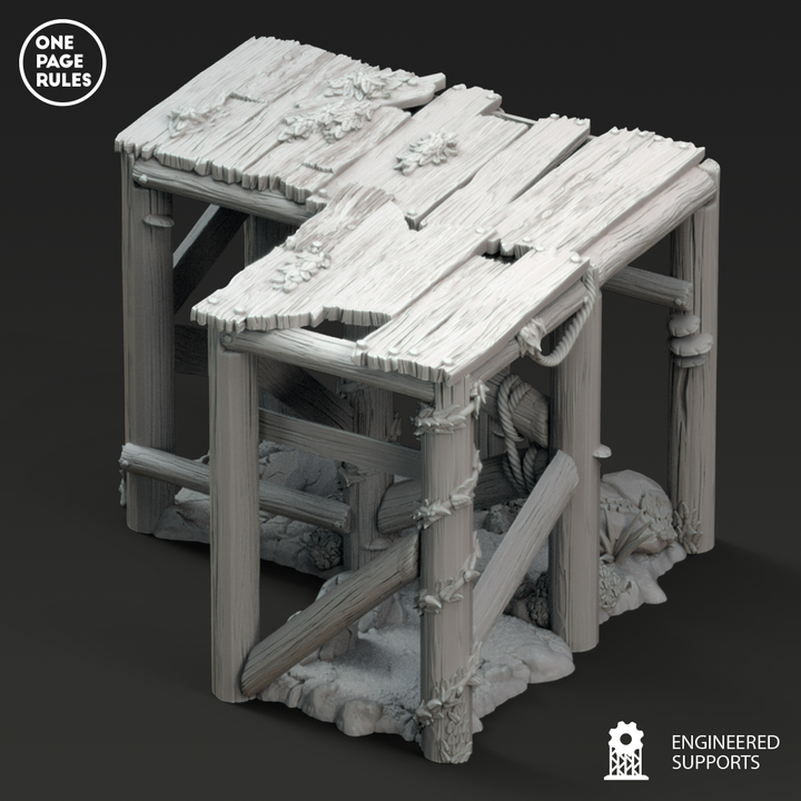 3D Printable Forest Platforms Terrain by One Page Rules