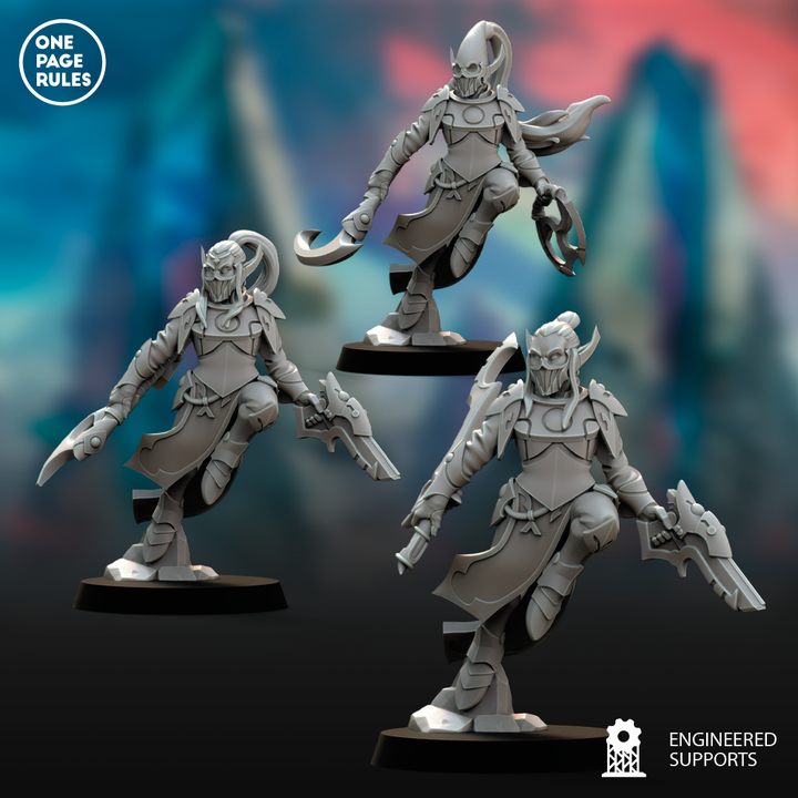 3D Printable Revenants - High Elf Fleets by One Page Rules