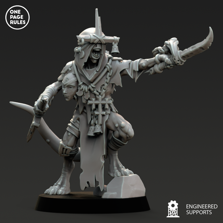 3D Printable Scourge Champion - Shadow Stalkers by One Page Rules