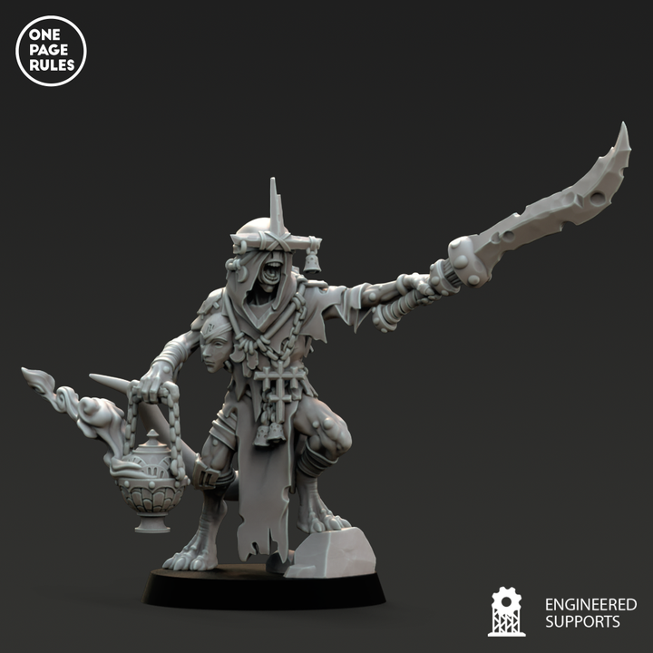 3D Printable Scourge Champion - Shadow Stalkers by One Page Rules