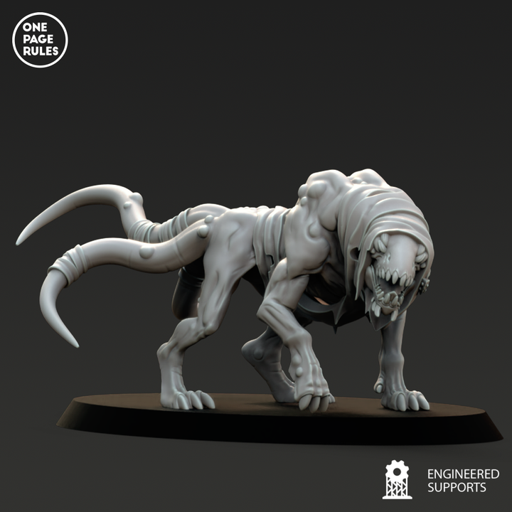 3D Printable Shadow Hounds - Shadow Stalkers by One Page Rules